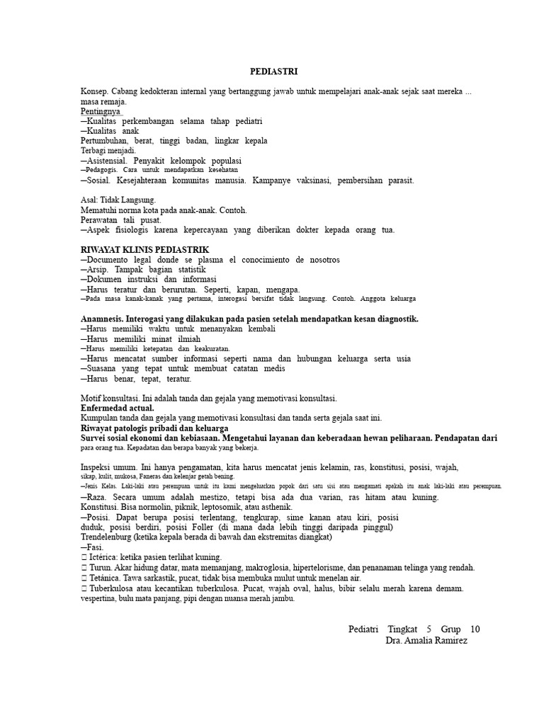 Pediatri Ujian Pertama | PDF