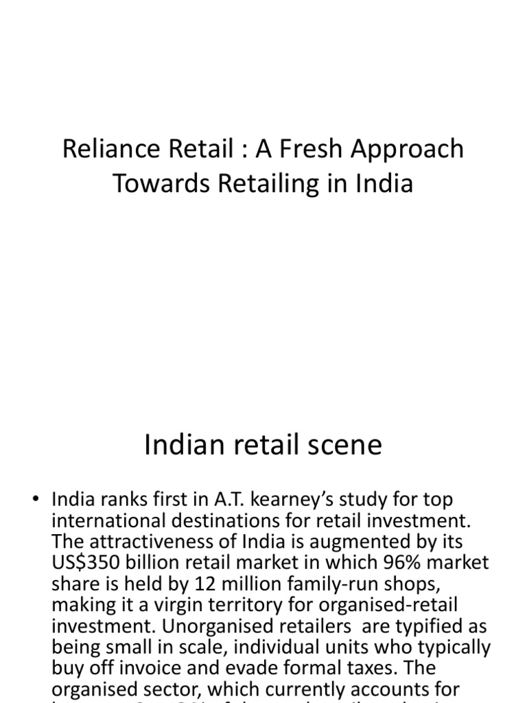 Reliance Retail | PDF | Retail | Industries