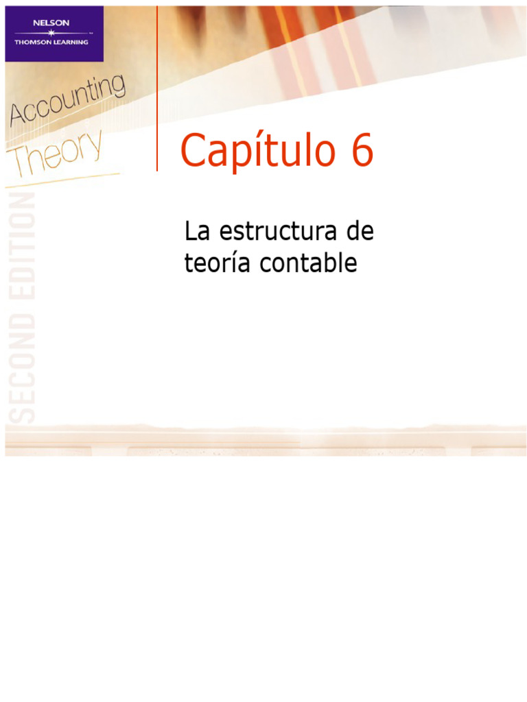 Estructura de la Teoría Contable | PDF | Contabilidad | Estado financiero