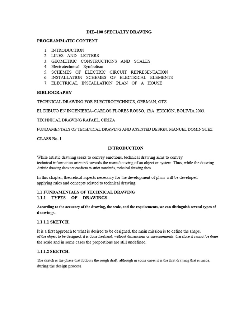 Specialty Drawing Class 1 | PDF | Line (Geometry) | Drawing