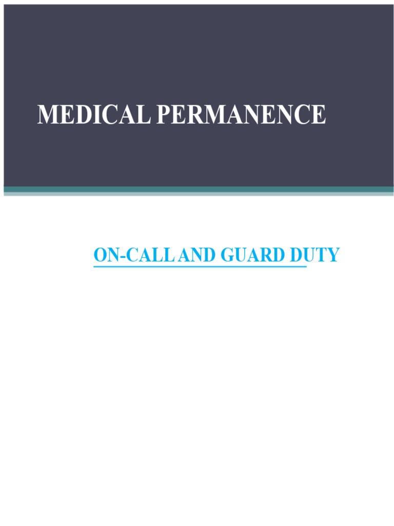 On-Call & Standby | PDF | Overtime | Working Time