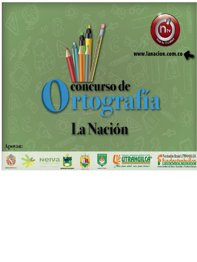 Spelling Contest for Huila Students | PDF | Cognition | Human Communication