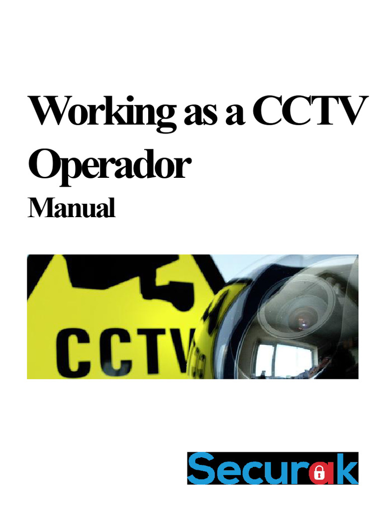 Operador de CCTV - Manual | PDF | Circuito cerrado de televisión
