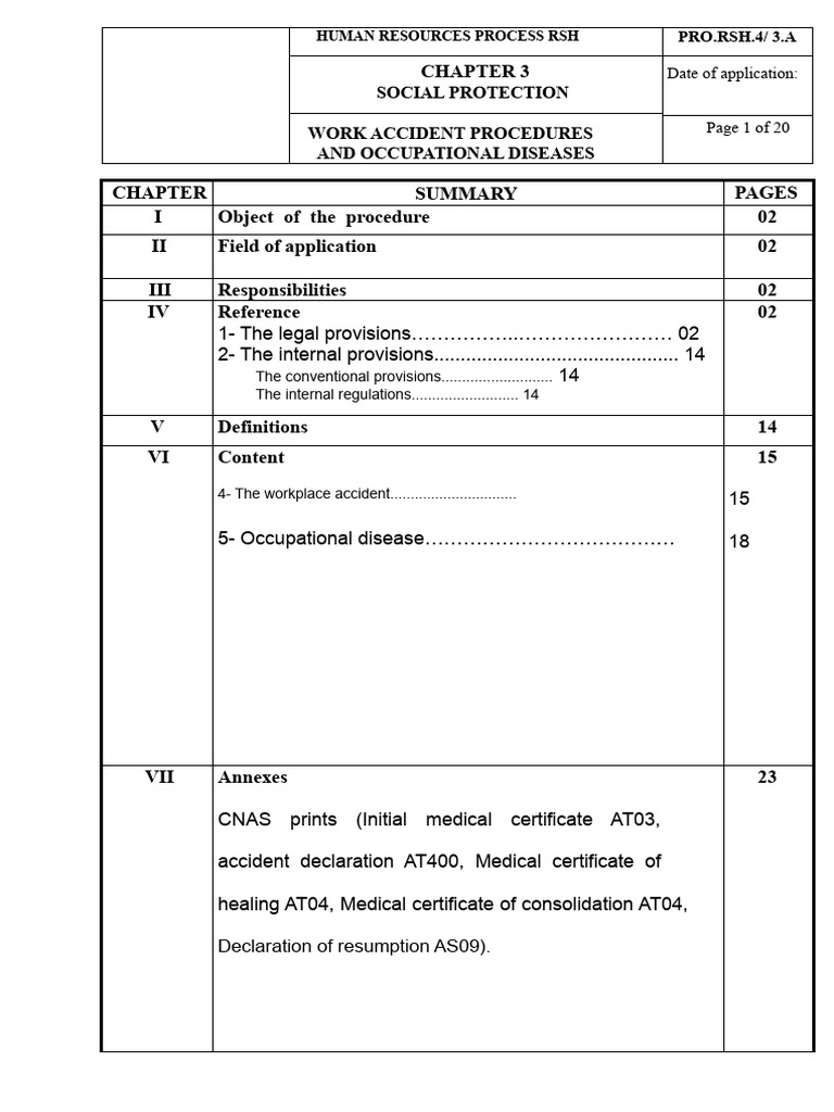procedure for workplace accident CNAS | PDF | Occupational Safety And Health | Salary