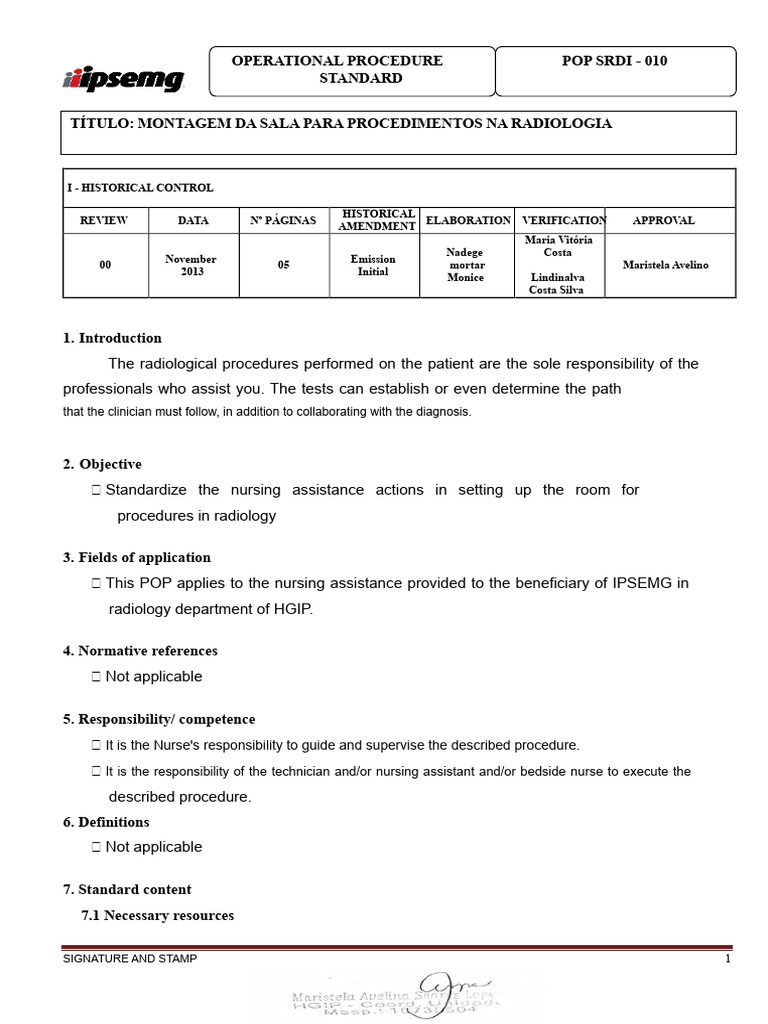 Pop Assembly Room Radiology Procedures-201402 | PDF | Radiology ...