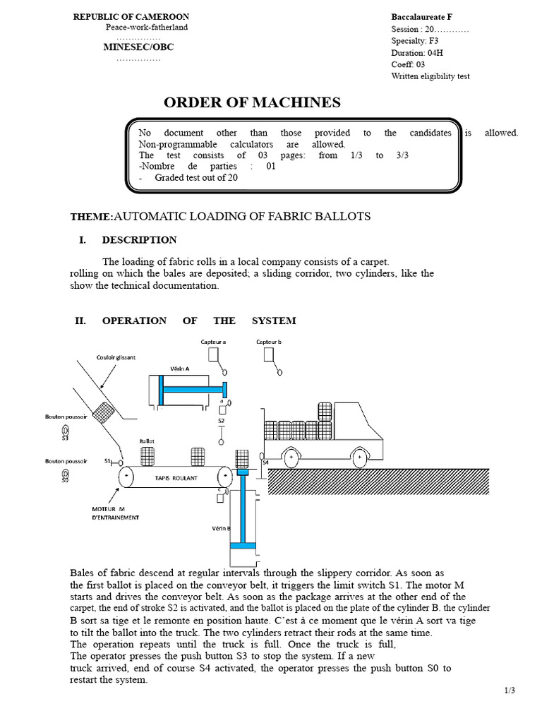 Order of Machines | PDF | Electricity | Mechanical Engineering