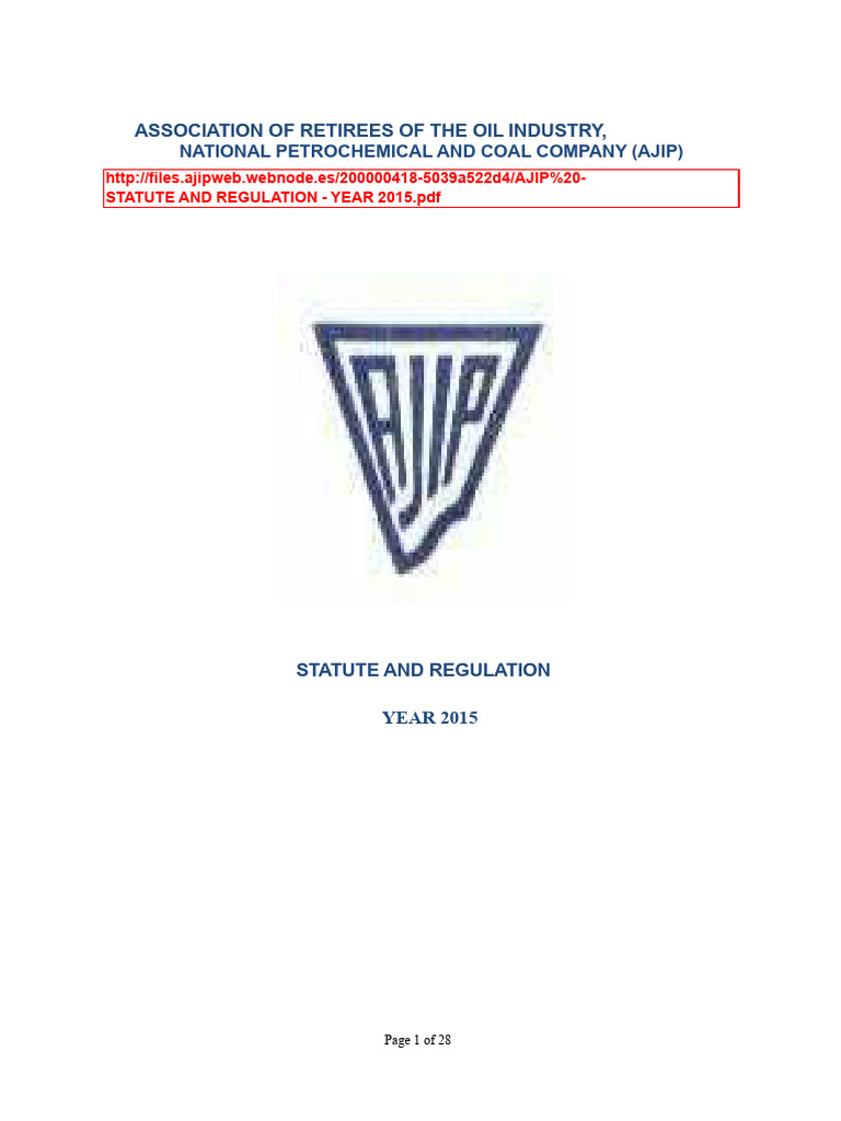 Ajip Statutes and Regulations - Year 2015 | PDF | Board Of Directors ...