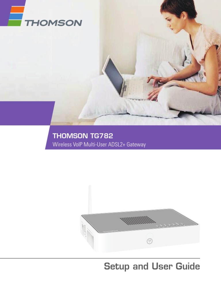 Modem Thompson TG782 Setup User Guide en | PDF | Wireless Lan | Voice ...