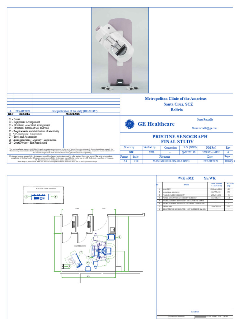 General Electric Mammography Equipment | PDF | Electrical Wiring ...