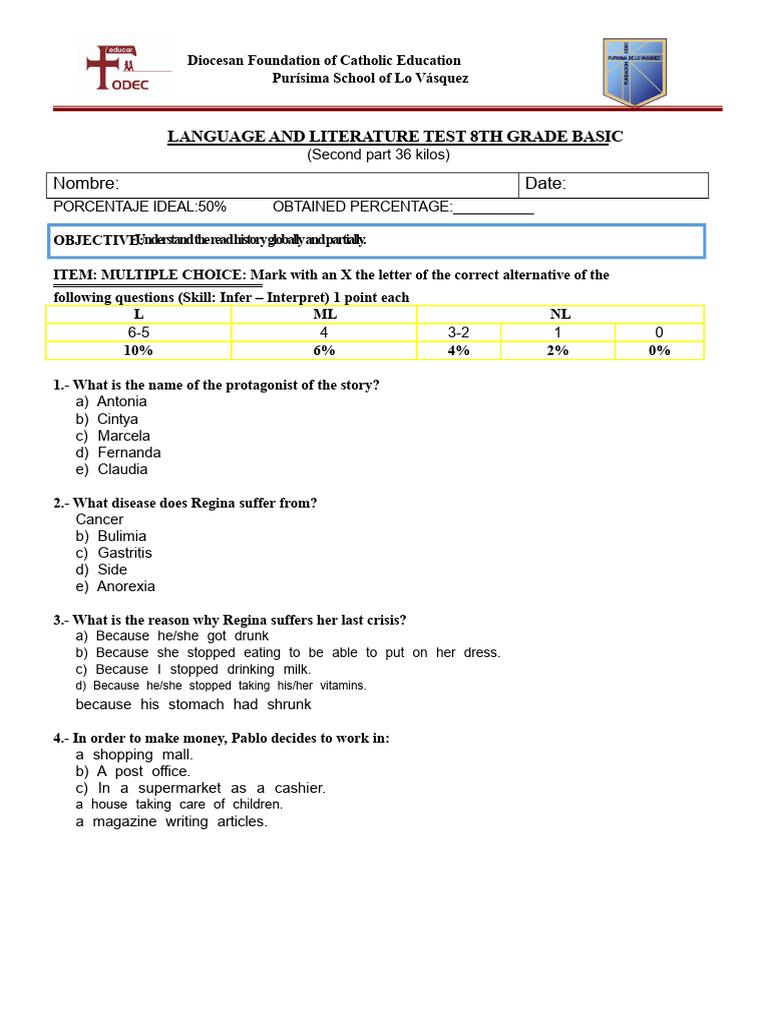 Test 36 Kilos | PDF