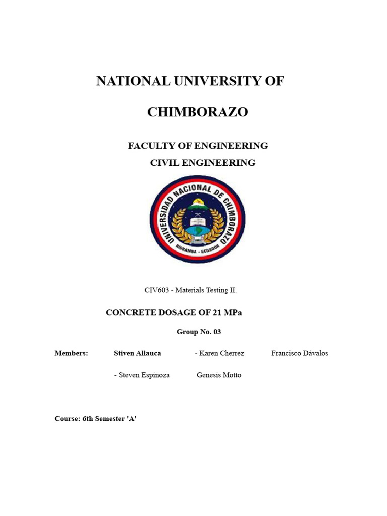 Concrete Mix Design for 21 MPa Strength | PDF | Concrete | Density