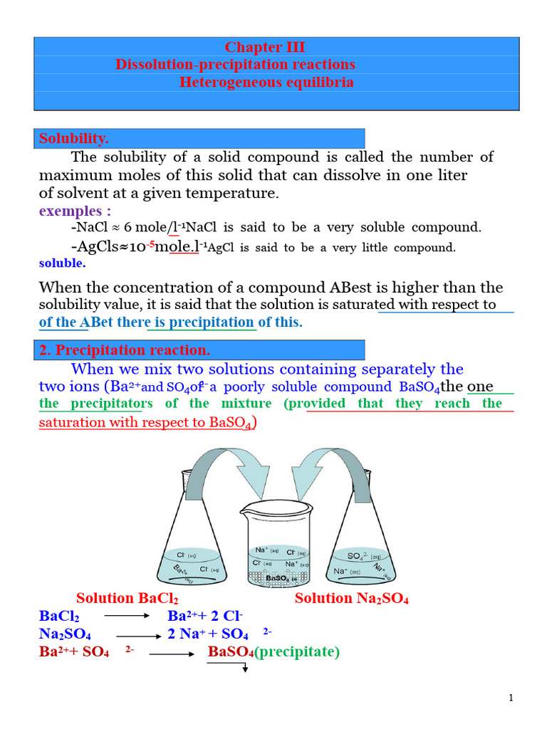 General Chemistry 2 - Solubility - ALBOURINE | PDF | Solubility ...