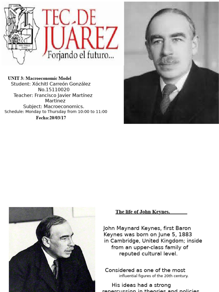 John Maynard Keynes: Economic Pioneer | PDF | John Maynard Keynes ...