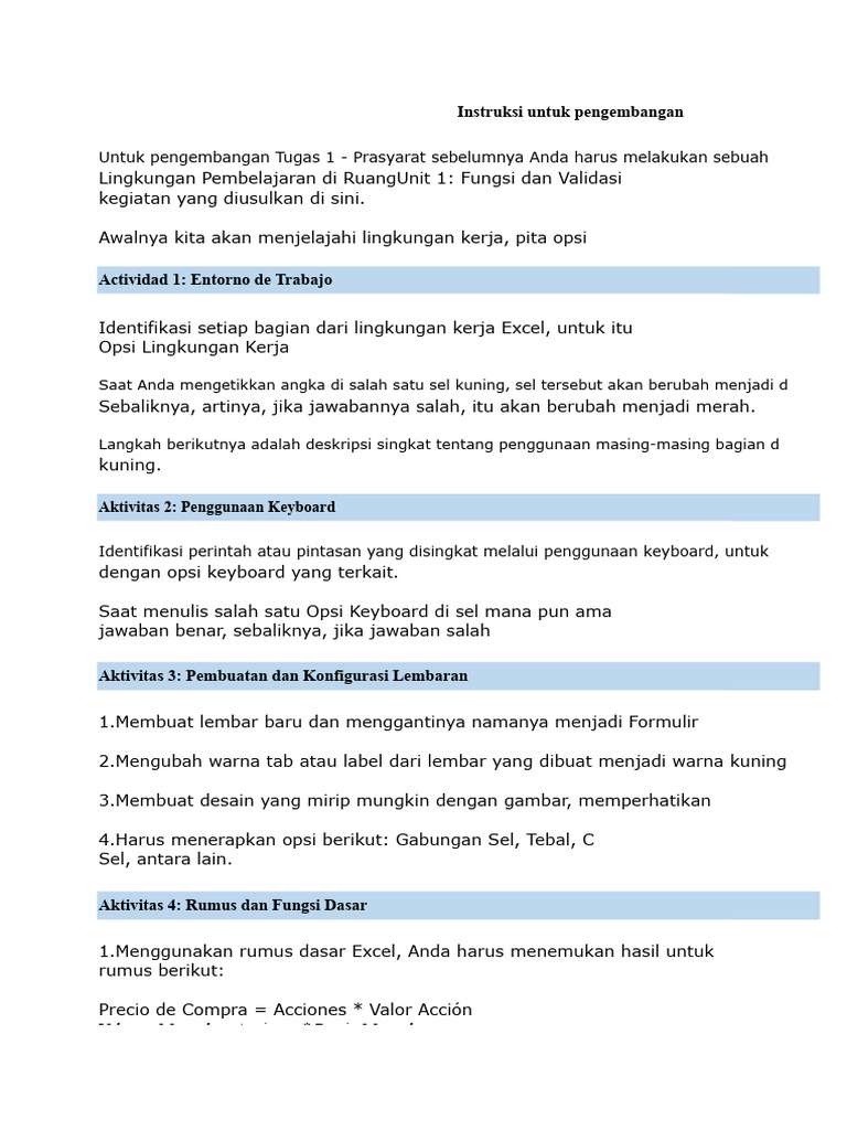 Tugas 1 - EXCEL LANJUTAN | PDF