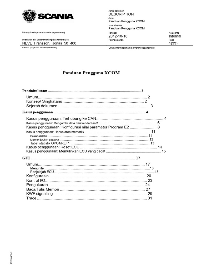 Panduan Pengguna Alat Diagnostik XCOM | PDF