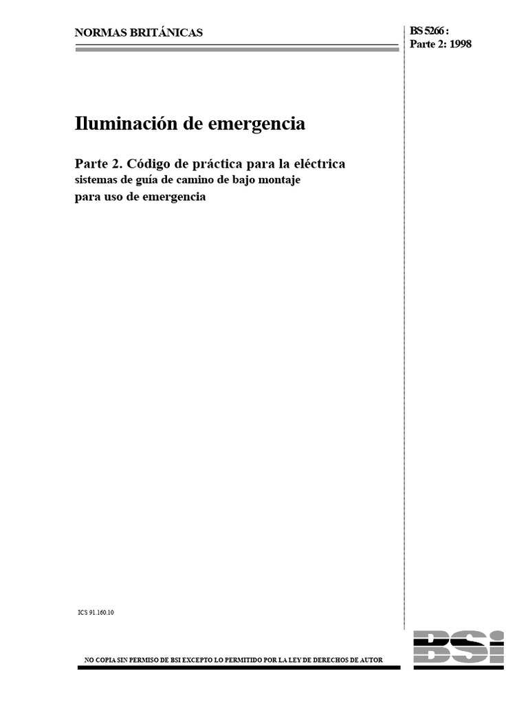 BS 5266-2 | PDF