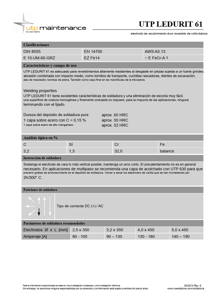 Utp Ledurit 61 | PDF | Soldadura | Construcción
