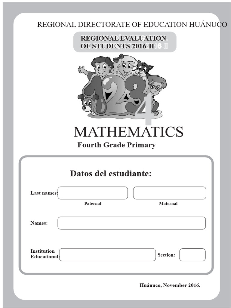 Mathematics 4TH Grade PDF | PDF