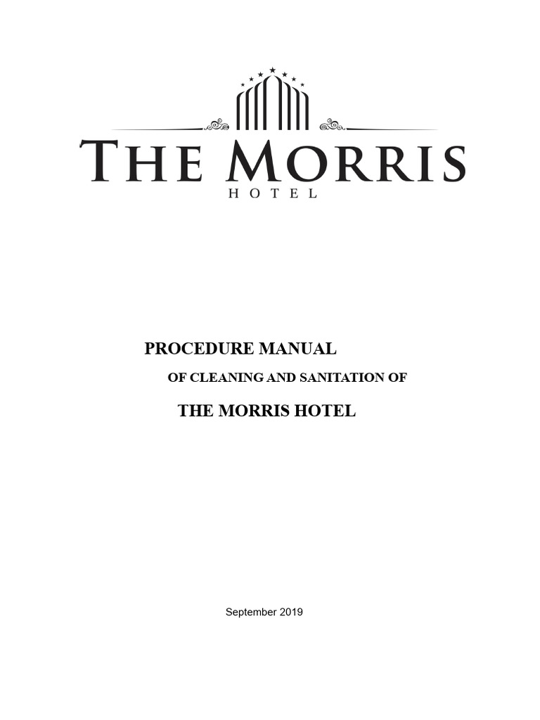 Morris Hotel Cleaning Procedures Manual | PDF | Public Toilet ...