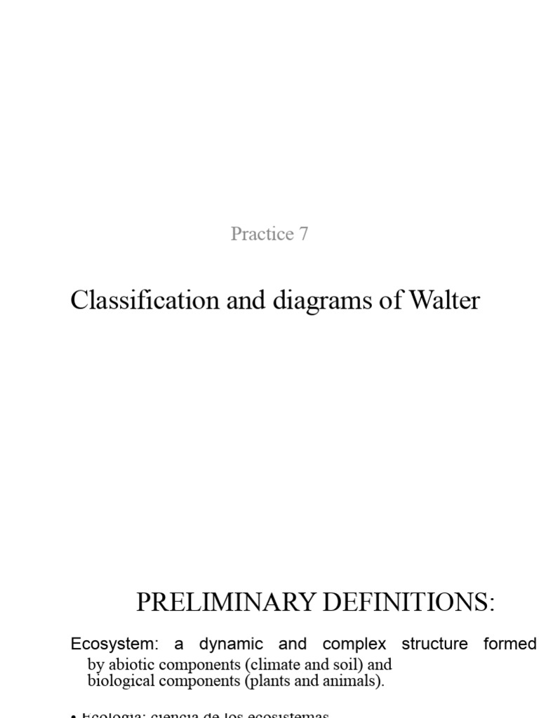Walter's Ecosystem Classification Guide | PDF | Forests | Earth Sciences