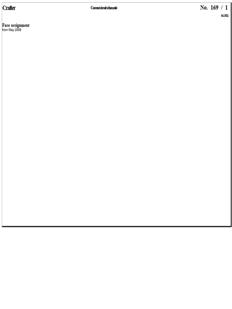 Crafter Current Circuit Diagrams | PDF | Fuse (Electrical) | Electrical ...