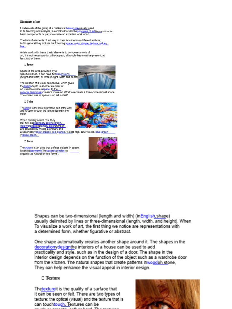 Elements of Art | PDF | Composition (Visual Arts) | Color