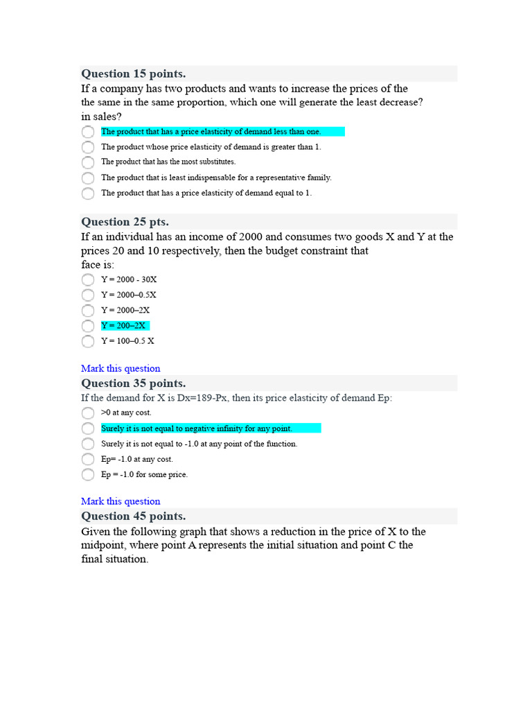Practical Work 1 in Economics | PDF | Demand | Elasticity (Economics)