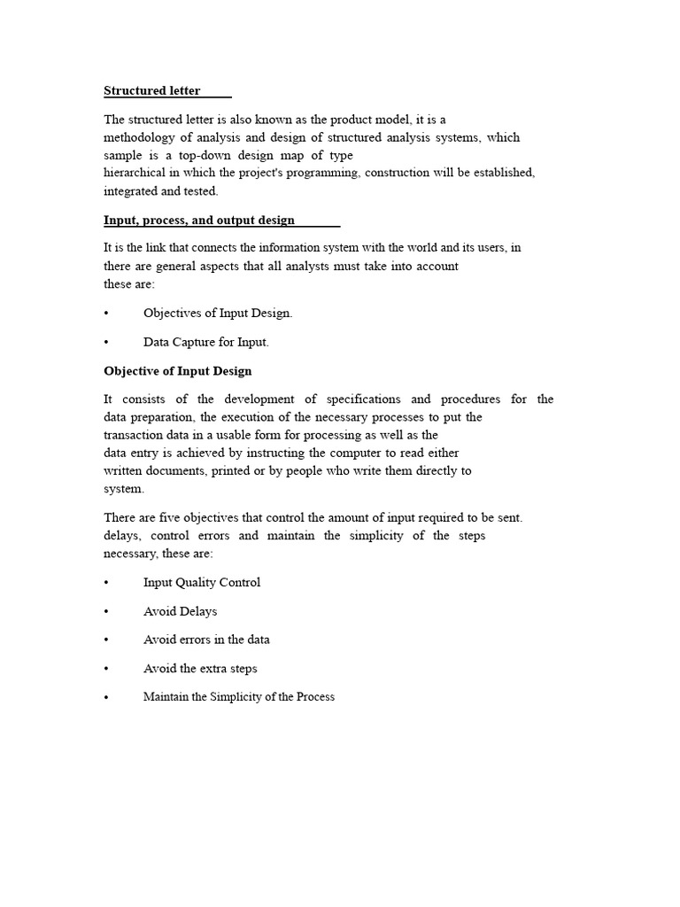 Structured Letter 2.1 | PDF | Databases | System