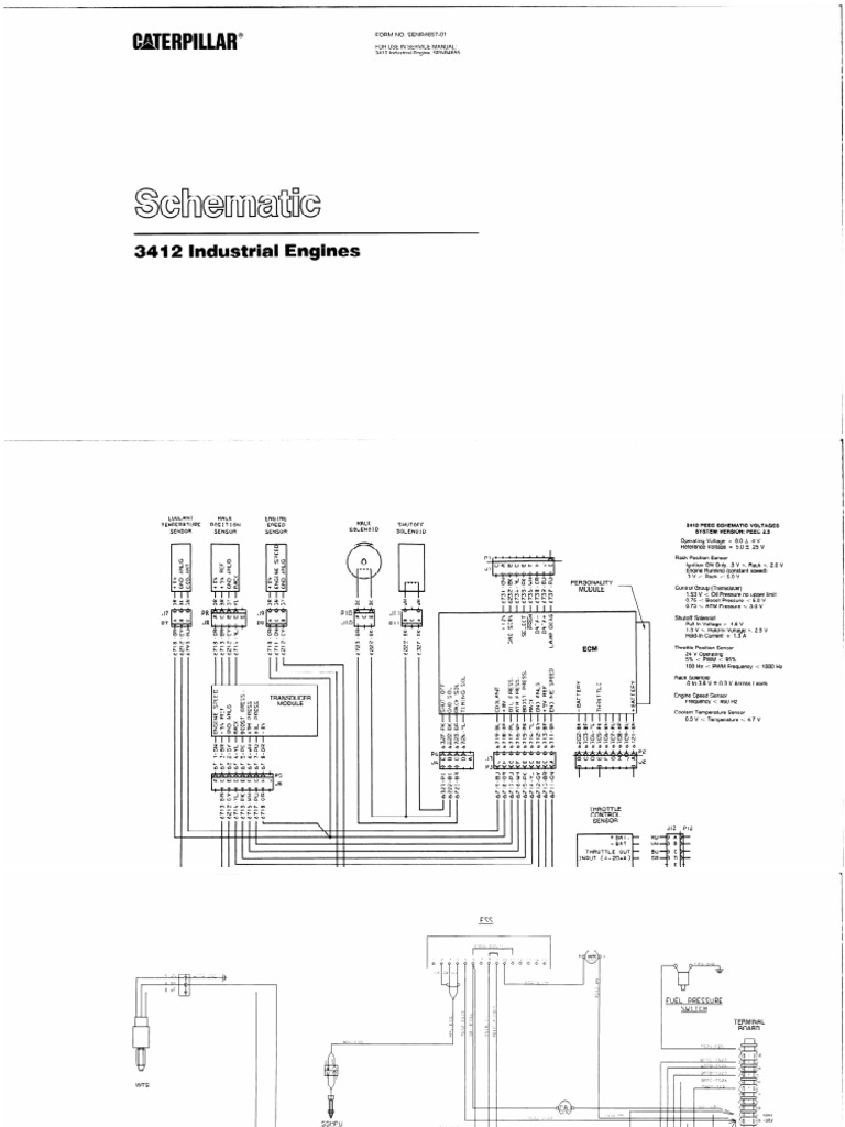 Schémas Caterpillar 3412 | PDF