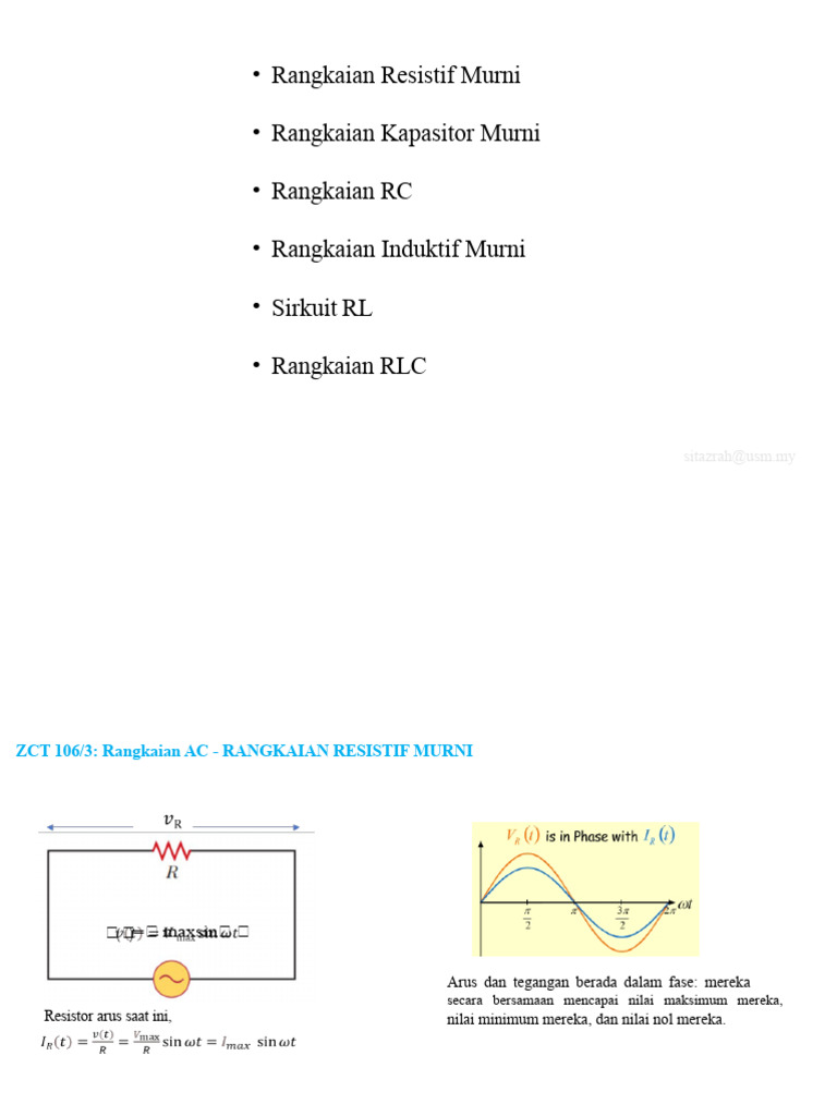 Sirkuit AC - RLC | PDF