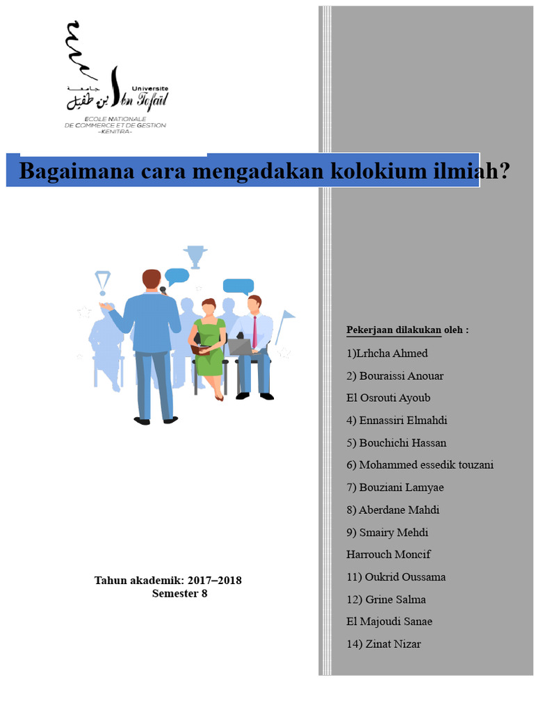 16 Cara Mengorganisir Kolokium Ilmiah | PDF