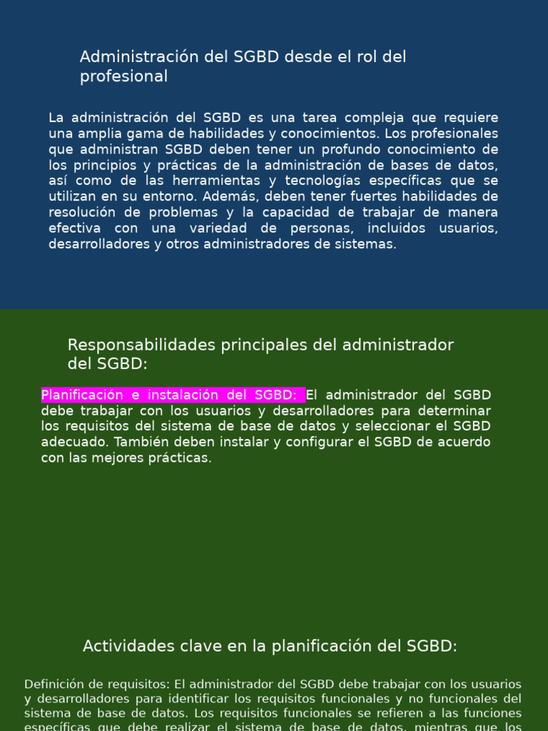 Clase VI ABD | PDF | Bases de datos | Soporte técnico