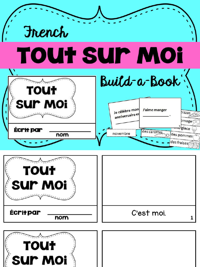 French "All About Me" Printable | PDF