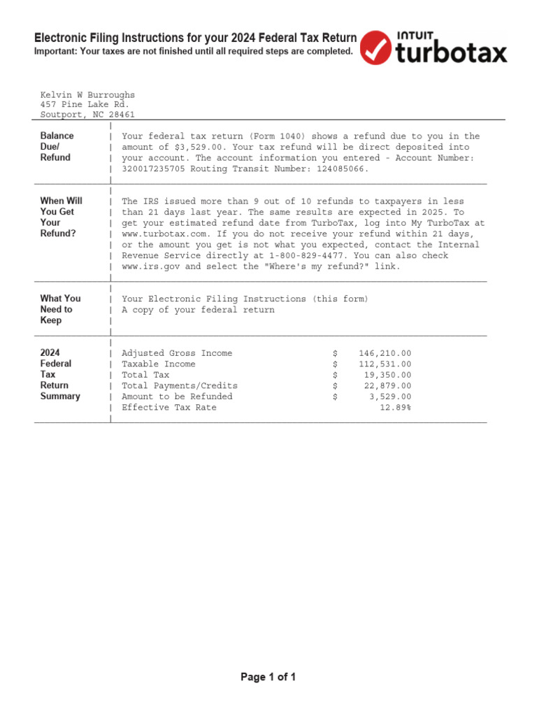 2024 Federal Tax Return Filing Guide | PDF | Tax Refund | Irs Tax Forms