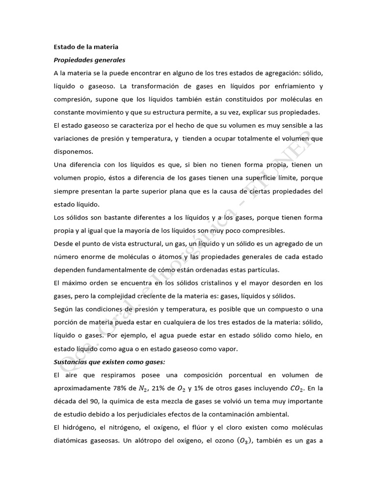 Tema Gases | PDF | Gases | Celsius