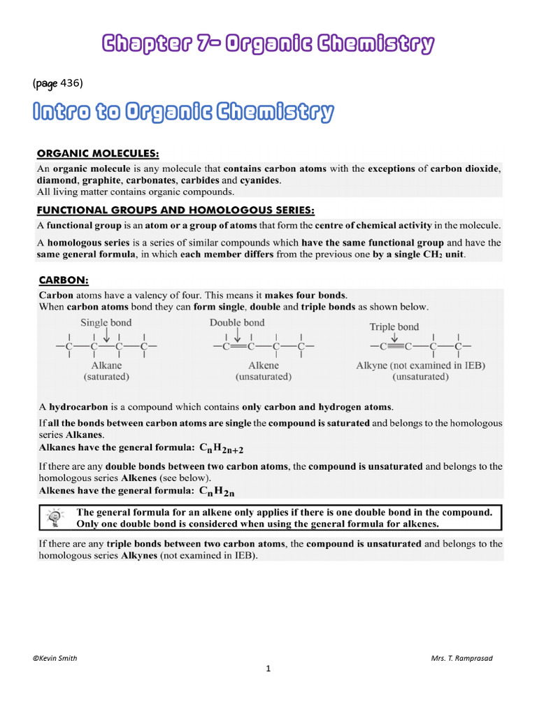 Naming Organic Molecules | PDF | Aldehyde | Functional Group
