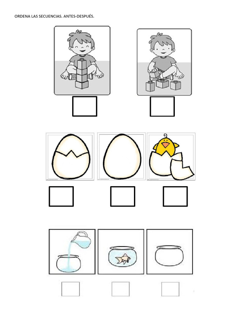 Ordena Las Secuencias. Sacado | PDF