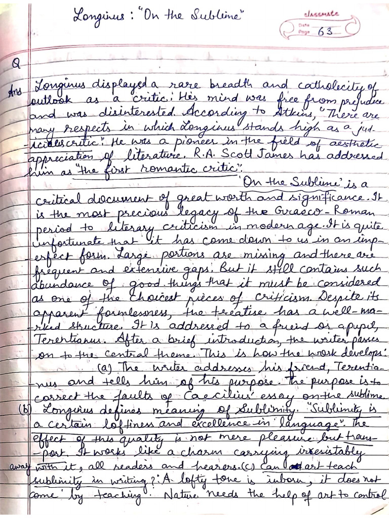 On the Sublime | PDF