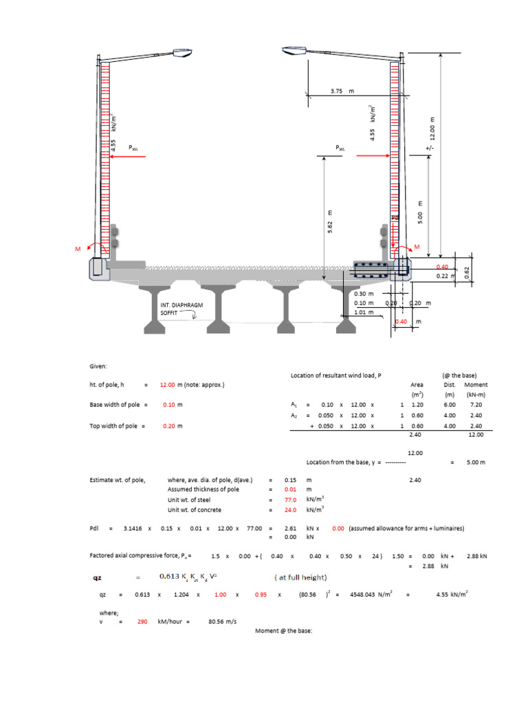 Miscellaneous - Design Analysis of Deck Slab - Light Pole - FDN - Page ...