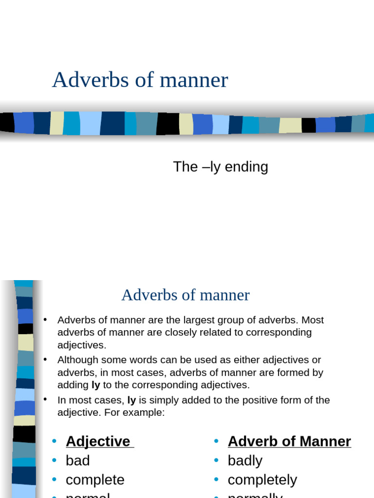 Adverbs_of_manner | PDF | Adjective | Adverb