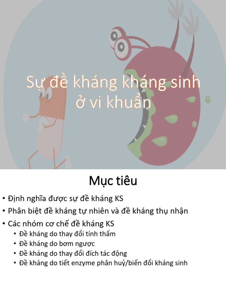 Sự Đề Kháng Kháng Sinh ở Vi Khuẩn | PDF