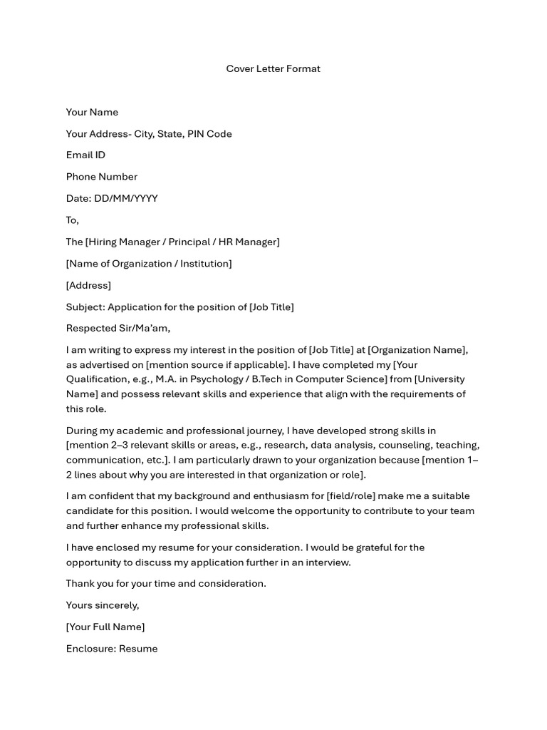 Resume Format | PDF