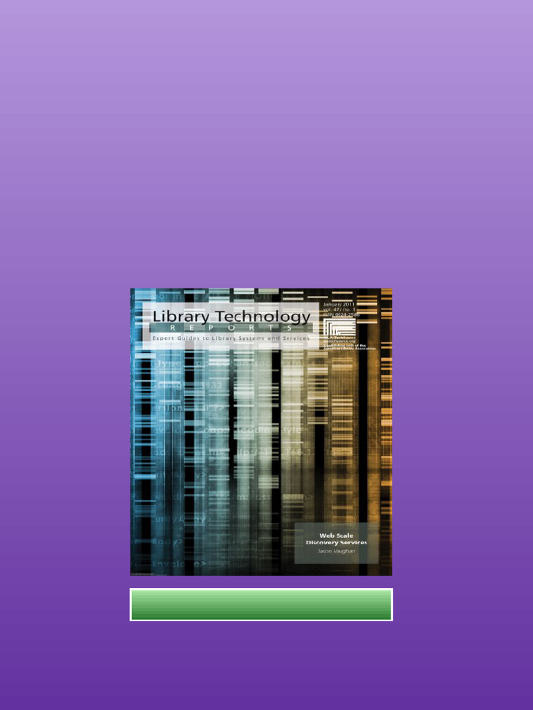 Web Scale Discovery Services Jason Vaughan online version | PDF | Computing