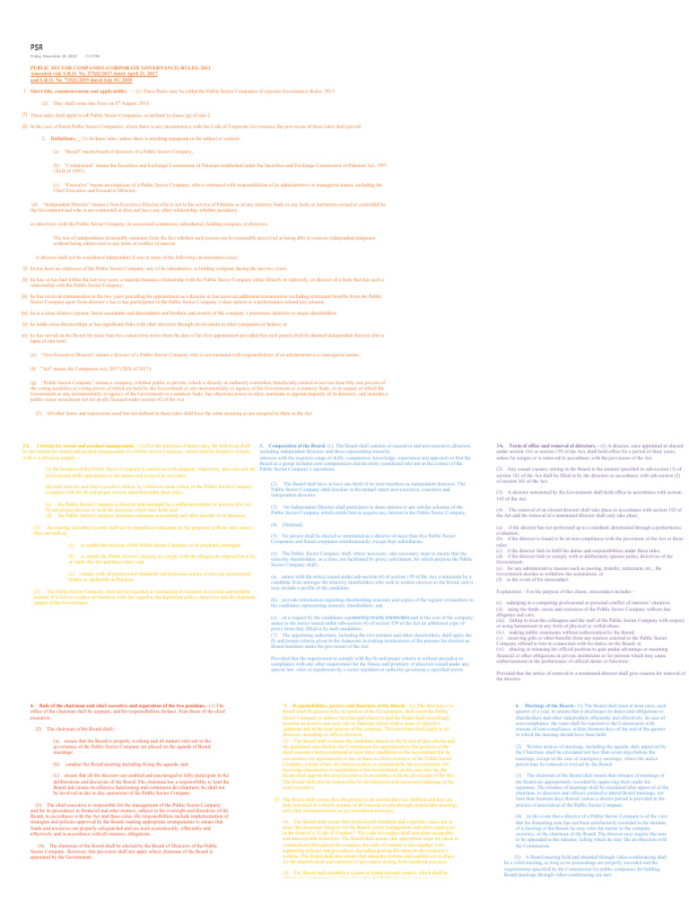 PSR Summary | PDF | Audit | Conflict Of Interest