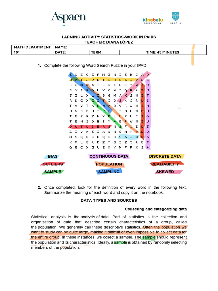 1 Vocabulary | PDF | Sampling (Statistics) | Probability Distribution