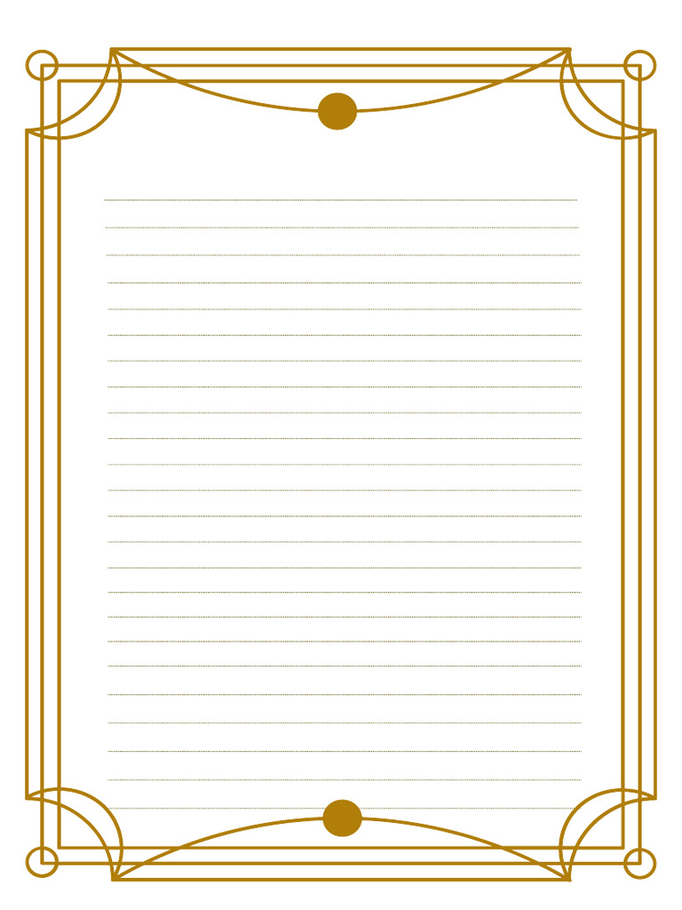 Documento A4 para escribir formas orgánicas bordes de hojas plantas minimalista ilustracion ...
