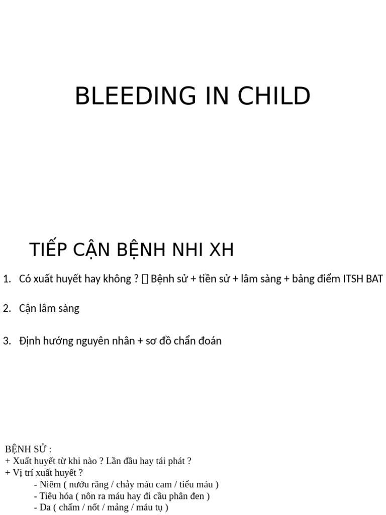 Bleeding | PDF