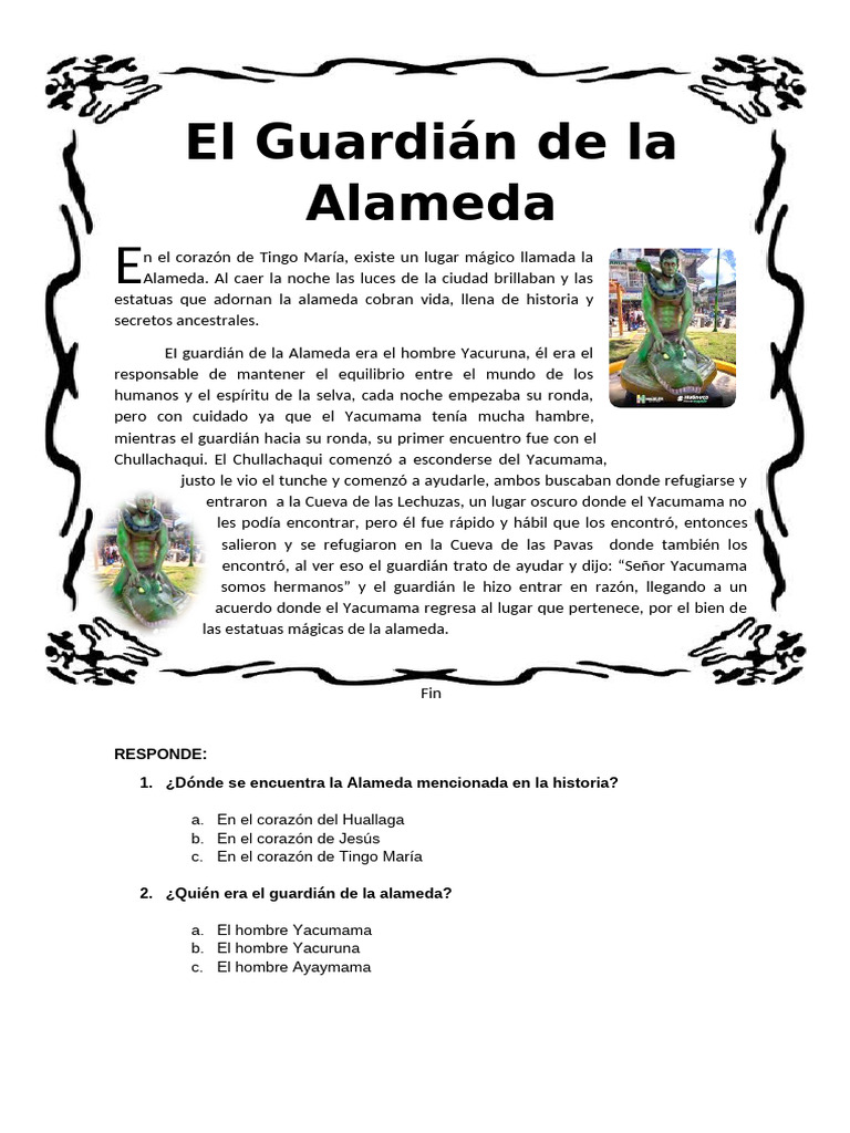 El Guardián de la Alameda en Tingo María | PDF