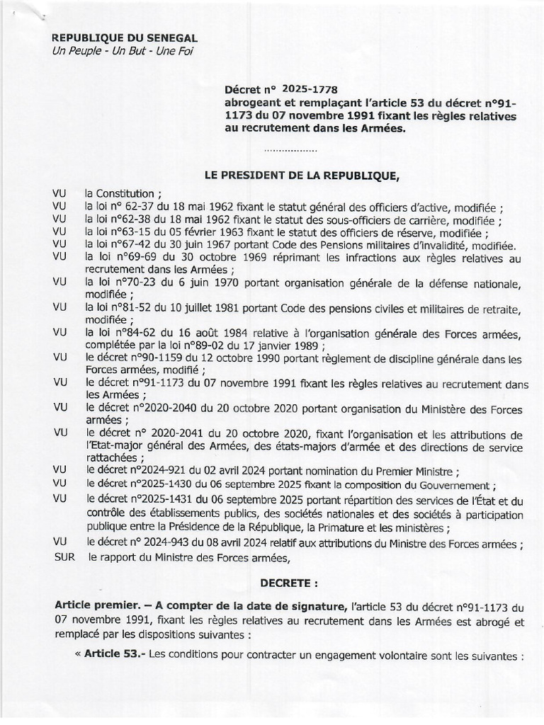 Decret Recrutement | PDF