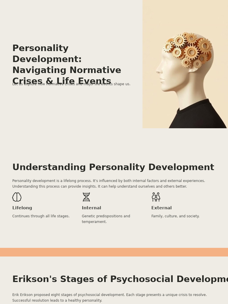 Personality Development Navigating Normative Crises and Life Events | PDF